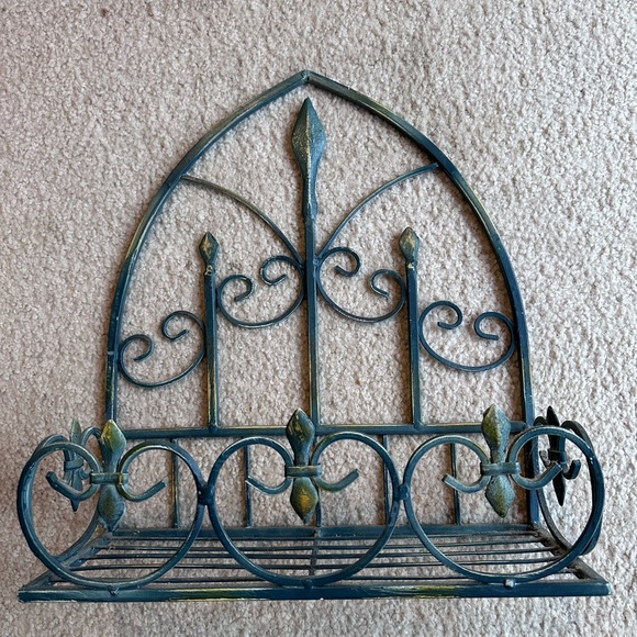 Accents | Large Metal Home Decor Rack Shelf Basket Wall Hanger | Poshmark